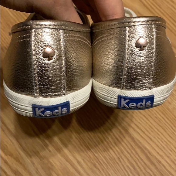 kate spade | Shoes | Kate Spade X Keds Metallic Rose Gold Sneakers ...